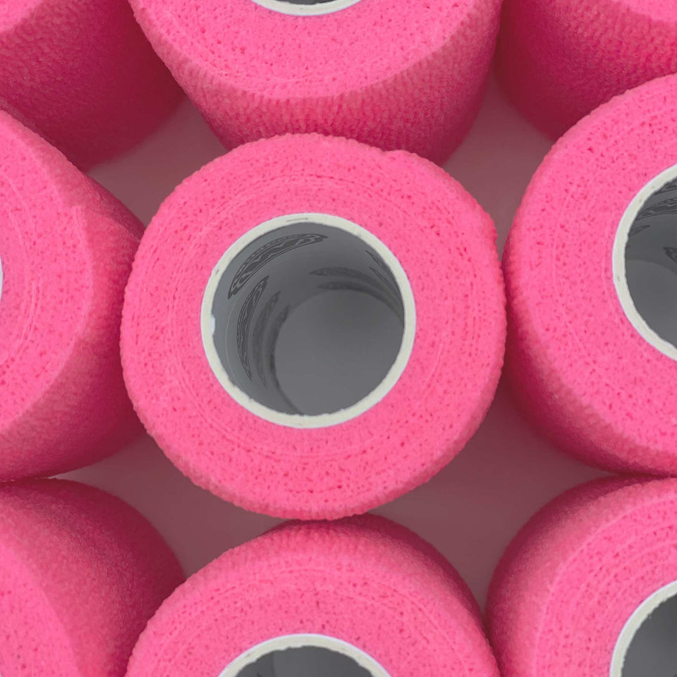 WildCow 4 Inch Neon Pink Vet Wrap Bulk - VetWraps.com