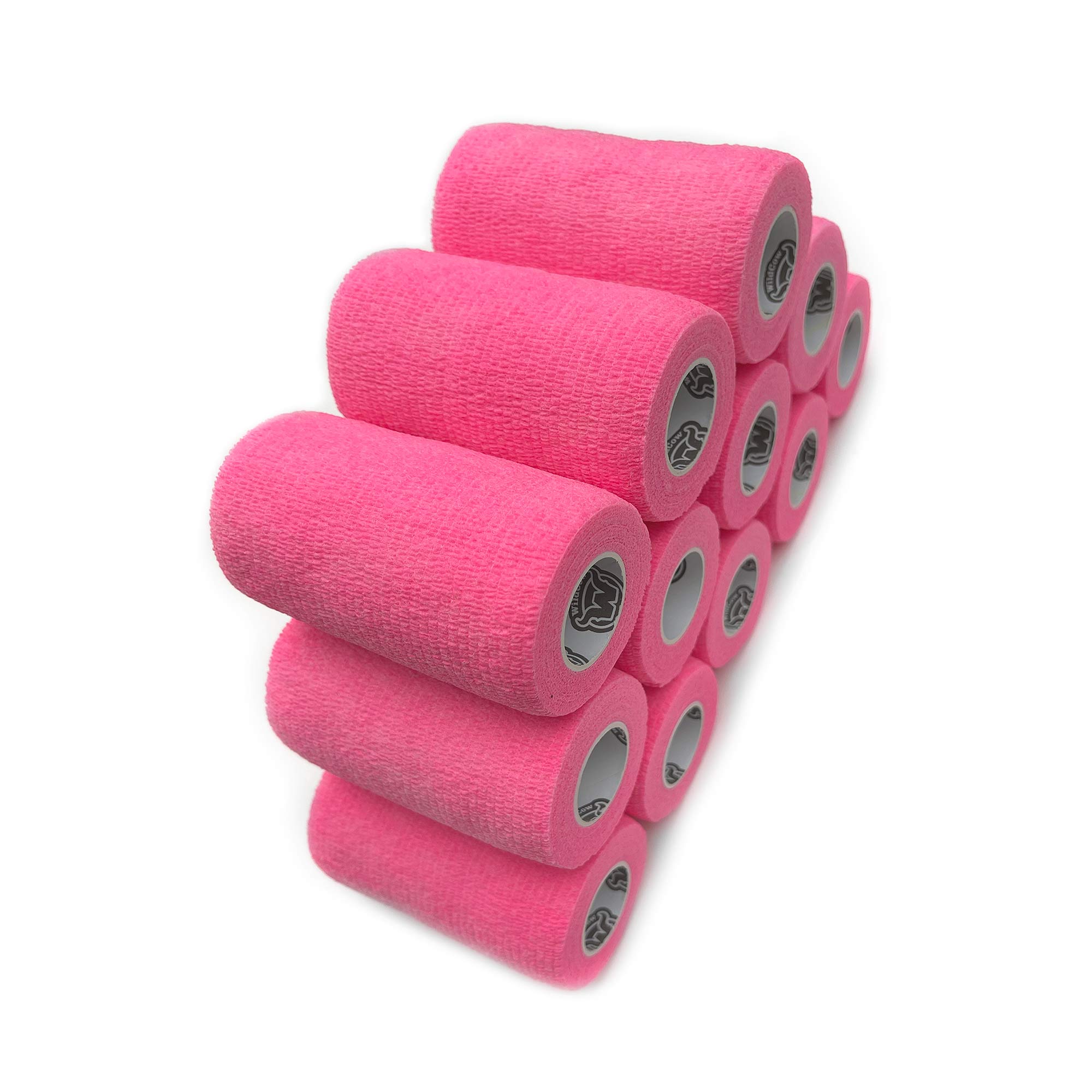WildCow 4 Inch Neon Pink Vet Wrap Bulk - VetWraps.com